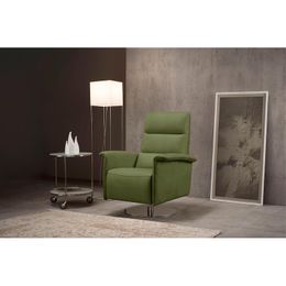 Egoitaliano Sessel &raquo;Kelly Designsessel, Clubsessel & Relaxsessel, bequem, zeitlos elegant&laquo; drehbar, manuelle Relaxfunktion mit Push-Back-Mechanismus gr&uuml;n Luxus-