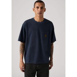 Levi's LEVI'S Herren T-Shirt "SS WORKWEAR PKT TEE", blau, Gr. M, Jersey, Obermaterial: 100% Baumwolle, Shirts, mit Brusttasche