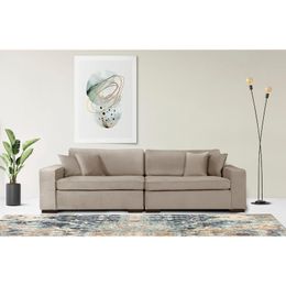 Home Affaire 2-Sitzer &raquo;Skara&laquo; Lounge-Sofa mit Federkernpolsterung, in vielen Bezugsvarianten beige 100% Polyester B/H/T: 220cm x 86cm x 100cm, 