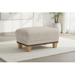Sit & More Polsterhocker SIT & MORE, B:90cm H:46cm T:60cm, beige, 100% Polyester, Hocker, "Concept", mit Buchefu&szlig; in drei Farben zur Auswahl