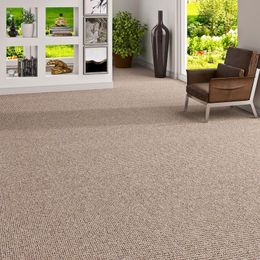 OTTO home Teppichboden &raquo;Ruva, Schlinge, Gesamth&ouml;he 6 mm&laquo; rechteckig strukturierte Oberfl&auml;che, Breite 400 cm, strapazierf&auml;hig, Wohnzimmer grau 