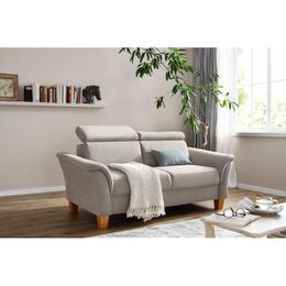 OTTO home 2,5-Sitzer &raquo;Conville&laquo; inkl. Kopfteilverstellung grau 100% Polyester B/H/T: 181cm x 84cm x 93cm, Luxus-Microfaser Euphoria, 