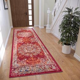 Hanse Home Teppich &raquo;Maderno&laquo; rechteckig 8 mm H&ouml;he L&auml;ufer, Orientalisch, Kurzflor, Wohnzimmer, Schlafzimmer, Esszimmer rot Jute, Polyester, 