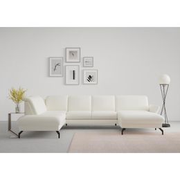 Sit & More sit&more Wohnlandschaft &raquo;Fashion U-Form&laquo; wahlweise mit Kopfteilverstellung, Vorziehsitz, motorisch, Metallf&uuml;&szlig;e beige B/H/T: 338cm x 84cm x 207cm, Soft