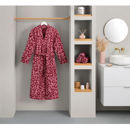 Unisex-Bademantel OTTO HOME, L:120cmbordeaux, beere, Walkfrottee, Hausm&auml;ntel, "Anna Leo, ideal f&uuml;r Sauna & Spa, Hotelbademantel, Morgenmantel", f&uuml;r