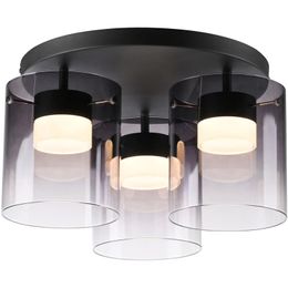 JUST LIGHT LED Deckenleuchte &raquo;ELIO&laquo; LED-Board 1 Stk. Warmwei&szlig; 3-Stufen Dimmer, Switchmo 3, &Oslash; 39cm H: 23cm, 1 Stk.