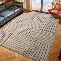 Teppich, B:280cm H:8mm L:370cm, beige, Ayyildiz Teppiche, Wohnzimmer, Teppiche, "ART 1123 , auch als L&auml;ufer und in Rund erh&auml;ltlich", Boho Design, 3D