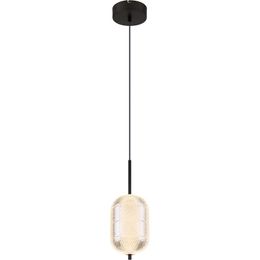 Globo LIGHTING LED Pendelleuchte &raquo;KURIUS&laquo; LED-Modul 1 Stk. H&auml;ngelampe/H&auml;ngeleuchte/Wohnzimmer/Esstisch/elegant schwarz 1 Stk.