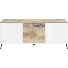 Home Affaire Lowboard &raquo;CASANOVA&laquo; Breite ca. 150 cm wei&szlig; B/H/T: 150cm x 60cm x 40cm, 3 Stk.