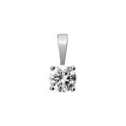 LYOMI Damen Kettenanh&auml;nger "585/- Wei&szlig;gold 1 syth. Diam. 0,50 ct.", one-size, 0,5 VS = sehr kleine Einschl&uuml;sse, Gold, 0,5 gwei&szlig;, Gold, Schmuckanh&auml;nger