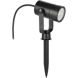 Eglo Stehlampe &raquo;NEMA-Z Stehleuchte, Au&szlig;enleuchte, Spot, Erdspie&szlig;, schwarz, ZigBee 3.0&laquo; GU10 1 Stk. App / Sprachsteuerung Alexa, &lrm;&lrm;&lrm;&lrm;&lrm;&lrm;&lrm;125x115x90cm, 