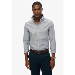 Superdry Herren Langarmhemd &raquo;CLASSIC OXFORD L/S SHIRT&laquo; Regular Fit, aus Baumwolle, mit normalem Hemdkragen, pflegeleicht blau S, N-Gr