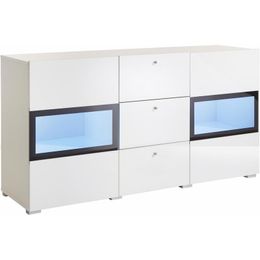 OTTO home Sideboard &raquo;Baros&laquo; Breite 132 cm wei&szlig; B/H/T: 132cm x 69,8cm