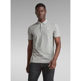 G-Star Raw G-STAR Herren T-Shirt "Dunda Slim Poloshirt", grau, Gr. XXL, Obermaterial: 95% Baumwolle, 5% Elasthan, Shirts