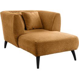 Relaxsessel Home Affaire, B:108cm H:84cm T:155cm, gold, 100% Polyester, Wohnzimmer, Sessel, "Lazio modern und bequem, schmale Armlehnen, tolle
