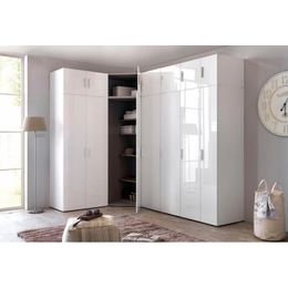 wimex Dreht&uuml;renschrank &raquo;Malta&laquo; mit Hochglanz-Front wei&szlig; B/H/T: 30cm x 185cm x 40cm, T&uuml;ren: 1 Stk.