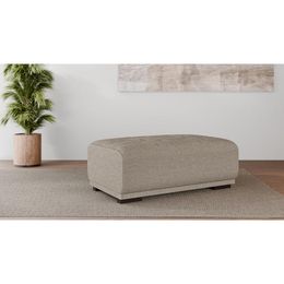 OTTO home Polsterhocker &raquo;BORNHOLM, gro&szlig;er Hocker passend zur Serie, Ma&szlig;e B/T/H: 122/72/46 cm&laquo; mit Wellenfederung, in hochwertiger Verarbeitung grau 
