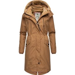Ragwear Damen Kurzmantel "Nicco", braun, Gr. L, Obermaterial: 65% Polyester, 35% Baumwolle. Innenfutter: 100% Polyester. Wattierung: 100% Polyester,