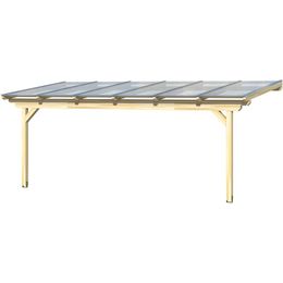 Skan Holz Terrassendach &raquo;Ancona&laquo; Leimholz grau Polycarbonat (PC) B/H/T: 648cm x 282cm x 350cm