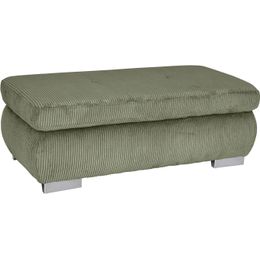 Hocker DIE PLANBAR, B:129cm H:47cm T:64cm, gr&uuml;n, 88% Polyester, 12% Polyamid, Wohnzimmer, Hocker, "MP-IN16037", mit Stauraum
