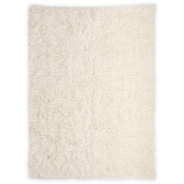 Theko Wollteppich &raquo;Flokos 1&laquo; rechteckig 40 mm H&ouml;he original griechischer Flokati, Hochflor, Uni Farben, reine Wolle beige Wolle B : 250cm 1 Stk., 40mm