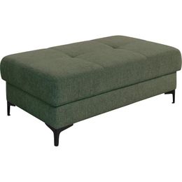 3C Carina Hockerbank &raquo;Burnaby&laquo; passend zur Serie "Burnaby", B/T/H: 126/76/47 cm gr&uuml;n B/H/T: 126cm x 47cm x 76cm, Struktur weich