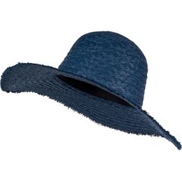 styleBREAKER Damen Sonnenhut "Papierstroh Sonnenhut Geflochten", blau, Modisch, Obermaterial: 100% Papierstroh PAS., H&uuml;te
