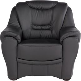Sit & More sit&more Sessel &raquo;Benson&laquo; schwarz NaturLeder;Luxus-Microfaser ALTARA NUBUCK (100% Polyester);Luxus-Kunstleder Luxus-Kunstleder, B/H/T: 98cm x 94cm x 