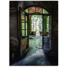 Artland Wandbild &raquo;Lost Place - alte T&uuml;r Fenster&laquo; Fenster & T&uuml;ren 1 Stk. tlg. als Alubild, Leinwandbild, Poster in verschied. Gr&ouml;&szlig;en bunt B/H/T: 30cm x 40cm, 