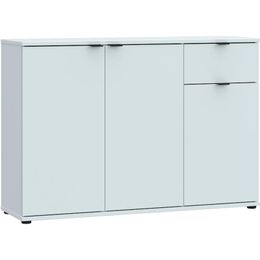 FORTE Sideboard &raquo;Ganymede&laquo; Sideboard, Stauraum, Schublade; Metallgriffe, 4 Dekore, Breite 119,8cm wei&szlig; Holzwerkstoff B/H/T: 119,8cm x 82,3cm x 34,1cm,