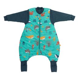 SCHLUMMERSACK Baby Babyschlafsack "Schlafsack mit F&uuml;&szlig;en 1.0 Tog", blau, Gr. 70, Obermaterial: 100% Baumwolle CO., Schlafs&auml;cke