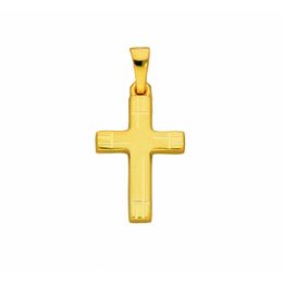 Adelia&acute;s ADELIA ́S Damen Kreuzkette "Halskette - Kreuzkette mit Kreuz Anh&auml;nger aus 333 Gold", Gelbgold 333 Gold, gold, Gelbgold 333, Gold, Halsketten,