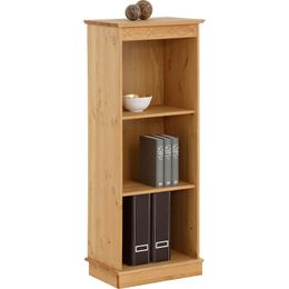 OTTO home B&uuml;cherregal &raquo;Indra&laquo; aus massiver Kiefer, in verscheidenen H&ouml;hen, mit FSC beige Massivholz B/H/T: 46cm x 117cm x 32cm, 3 Stk. offene F&auml;cher