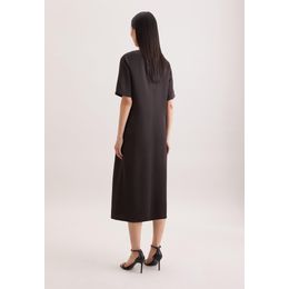 Seidensticker Damen Sommerkleidbraun, Gr. 38, unifarben, 70% Viskose, 30% Leinen, Kleider, 1/2 Rundhals Uni