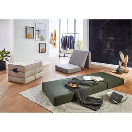 ATLANTIC HOME COLLECTION OTTO home Sessel &raquo;Larry&laquo; Sessel als Faltmatratze mit G&auml;steSchlaffunktion gr&uuml;n Feinstruktur, B/H/T: 75cm x 45cm x 65cm