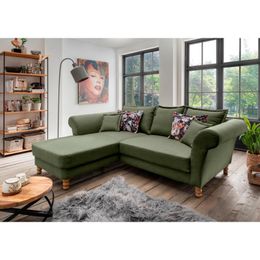 Home Affaire Ecksofa &raquo;Tassilo Mega Polsterecke mit Kaltschaum im Sitz, bequem, L-Form&laquo; hoher Sitzkomfort, Breite 262cm, Komfortsitzh&ouml;he 48cm, zeitlos 