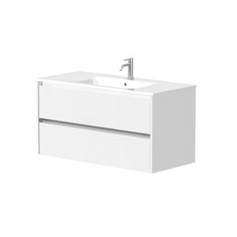 Waschtisch Welltime, B:101cm H:50cm T:46cm, wei&szlig;, Badezimmer, Waschtische, "City, Badm&ouml;bel, Badkommode, Badschrank, in verschiedenen Breiten", mit