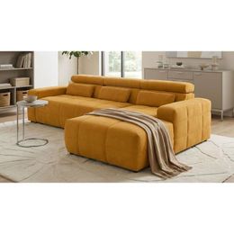 OTTO home Ecksofa &raquo;Ballerup 235 x 175 cm, auch mit verstellbarer Sitztiefe&laquo; Kopfteile verstellbar, aus pflegeleichtem, weichem Bezugsstoff, L-Form 