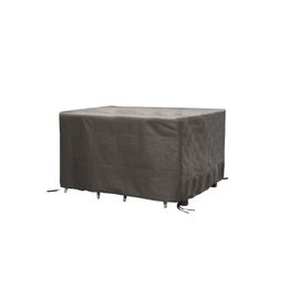 winza outdoor covers Gartenm&ouml;bel-Schutzh&uuml;lle &raquo;Premium&laquo; mit Klettverschluss, f&uuml;r Gartenset bis 220 cm mit 4/6 St&uuml;hlen grau Materialmix, Polypropylen (