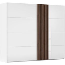 Rauch Schwebet&uuml;renschrank &raquo;Kleiderschrank Schrank Garderobe W&auml;scheschrank TEGIO&laquo; mit hochwertigen Holzdekoraufleistung und Glasfront MADE IN GERMANY 