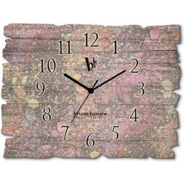 Bruno Banani Wanduhr &raquo;Paint Splatter&laquo; wahlweise mit Quarz- oder Funkuhrwerk, lautlos ohne Tickger&auml;usche bunt B/H/T: 40cm x 30cm x 0,6cm, Quarzuhr