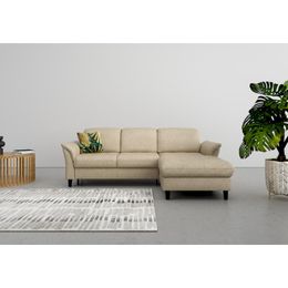 Sit & More sit&more Ecksofa &raquo;Maggiore L-Form&laquo; wahlweise mit Kopfteilverstellung, Schlaffunktion und Bettkasten beige 100% Polyester B/H/T: 258cm x 173cm, Luxus-
