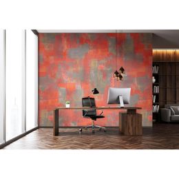 marburg Fototapete &raquo;Keira&laquo; matt glatt moderne Tapete f&uuml;r Wohnzimmer Schlafzimmer K&uuml;che rot Vlies B/L: 2,65m x 2,7m, Rollen: 1