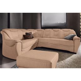 Sit & More sit&more Ecksofa &raquo;Benson L-Form&laquo; wahlweise mit Schlaffunktion braun NaturLeder;Luxus-Microfaser;Luxus-Kunstleder;Primabelle -Microfaser B/H/T: 265cm x