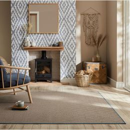FLAIR RUGS Teppich &raquo;Jute Diamond, handgewebt, Handweb Teppiche&laquo; rechteckig 4 mm H&ouml;he 100% Jute, sch&ouml;ne Sisaloptik, Wohnzimmer, Schlafzimmer, Esszimmer
