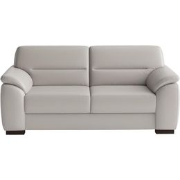 Sit & More sit&more 2-Sitzer &raquo;Montego&laquo; mit Federkern beige B/H/T: 166cm x 88cm x 90cm, NaturLEDER Stoff