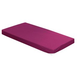 Irisette Spannbettlaken &raquo;Merkur 6&laquo; flauschig weich lila Biber, Obermaterial: 100% Baumwolle B/L: 150cm x 250cm, 1 Stk., Biber, 100x200 18cm