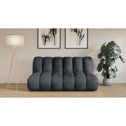 LeGer Home by Lena Gercke 2,5-Sitzer &raquo;Priya Designersofa, moderne Steppung, auch in Boucl&eacute;&laquo; gem&uuml;tlich und modern, B/T/H: 185/108/84 cm grau 100% 