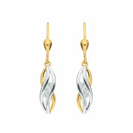 Adelia&acute;s ADELIA ́S Damen Paar Ohrh&auml;nger "Ohrh&auml;nger Ohrringe 333 Gold ( 8K ) mit Zirkonia", Damen, Gold, gold, Gold, Ohrringe, Goldohrringe