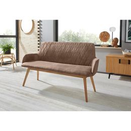OTTO home Sitzbank &raquo;Brest&laquo; Schuhbank, Garderobenbank, Bank Breite 160 cm grau Polyester B/H/T: 160cm x 88cm x 60cm, Microfaser, Microfaser